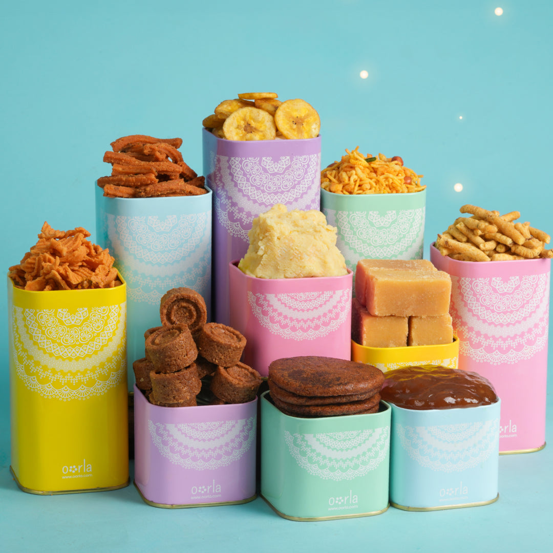 Authentic Pack of 10 Traditional Sweet & Snacks by Oorla