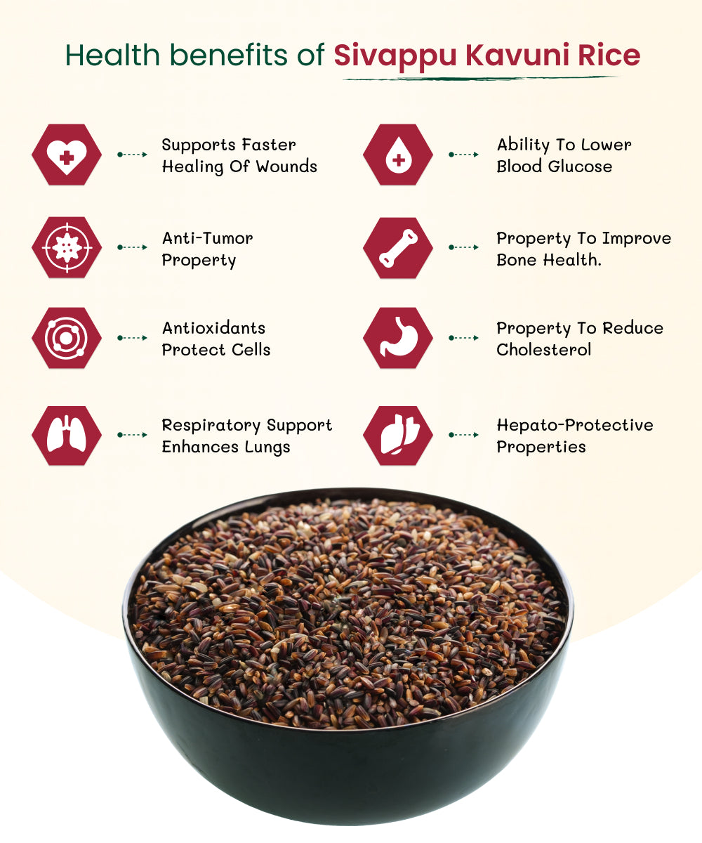 Buy Sivappu Kavuni / Red Rice Unpolished Raw Arisi - Oorla