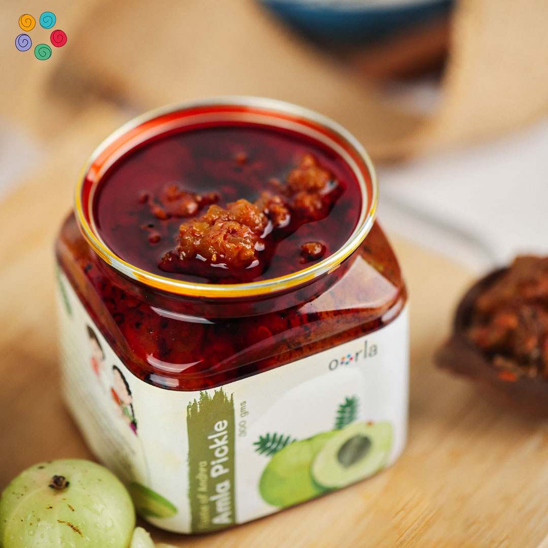 Buy Andhra Amla Pickle - Tangy and Spicy | Oorla