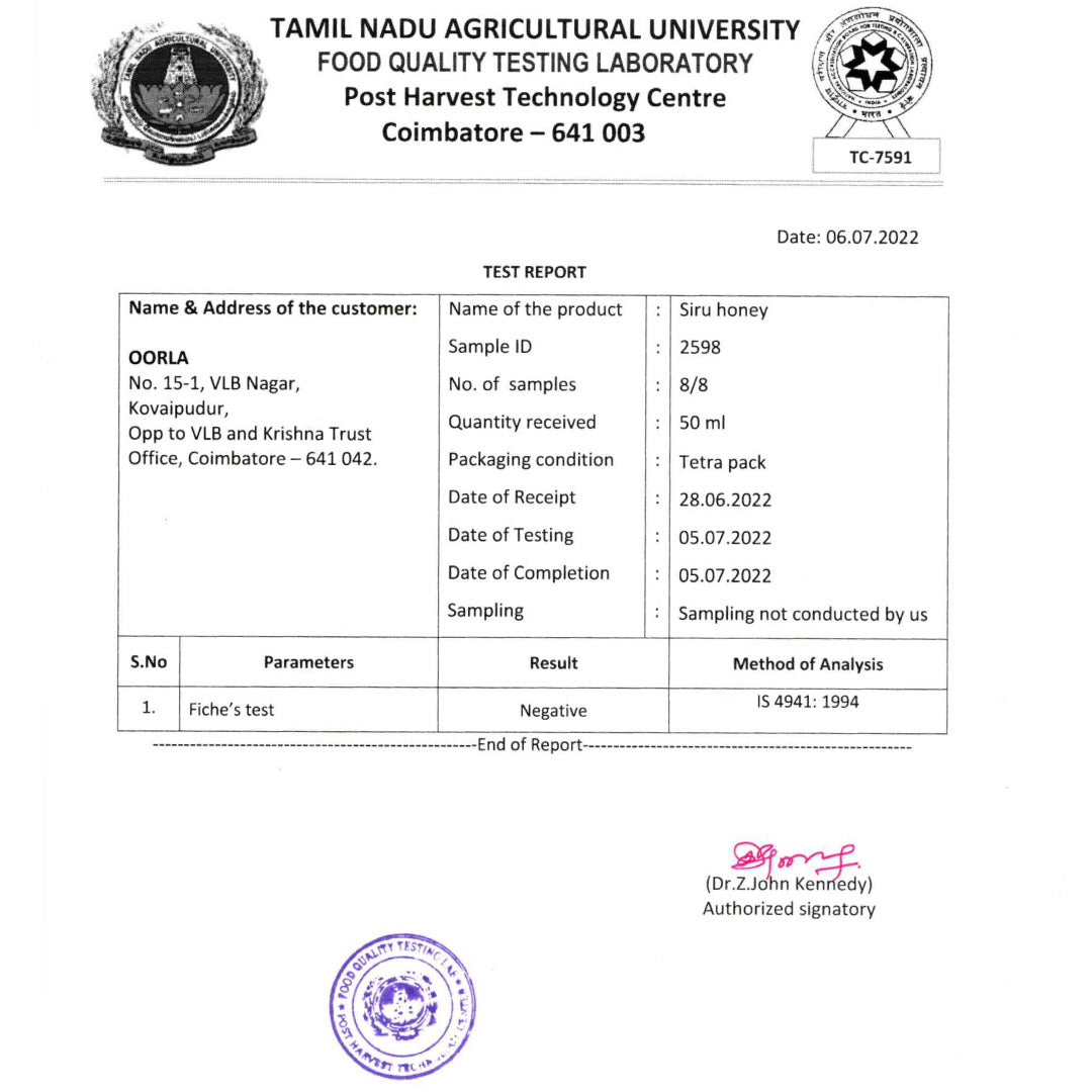 Buy Siru Wild Honey Online - Rare Honey from Western Ghats | Oorla